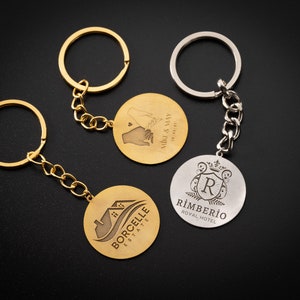 Custom Business Logo Keychain, Custom Branded Keychain, Business Gift ...