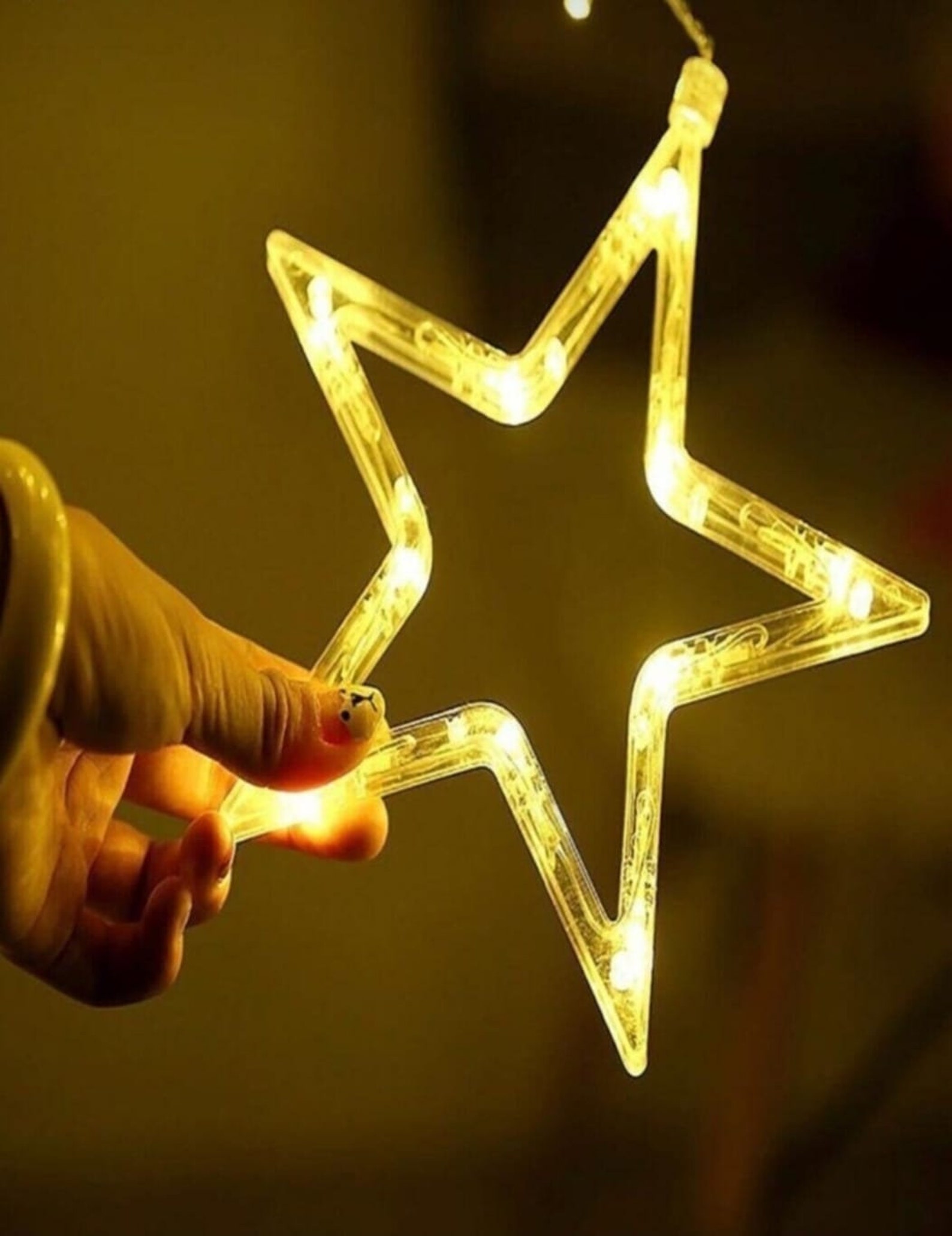 Led Star Curtain Light, Star Curtain Lights LED String Lights, Twinkle ...