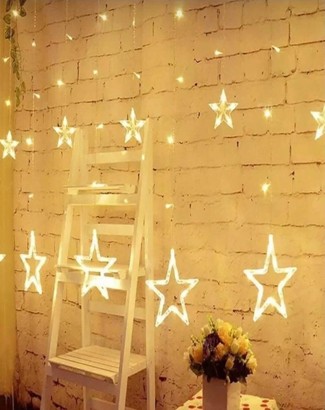 Led Star Curtain Light, Star Curtain Lights LED String Lights, Twinkle ...