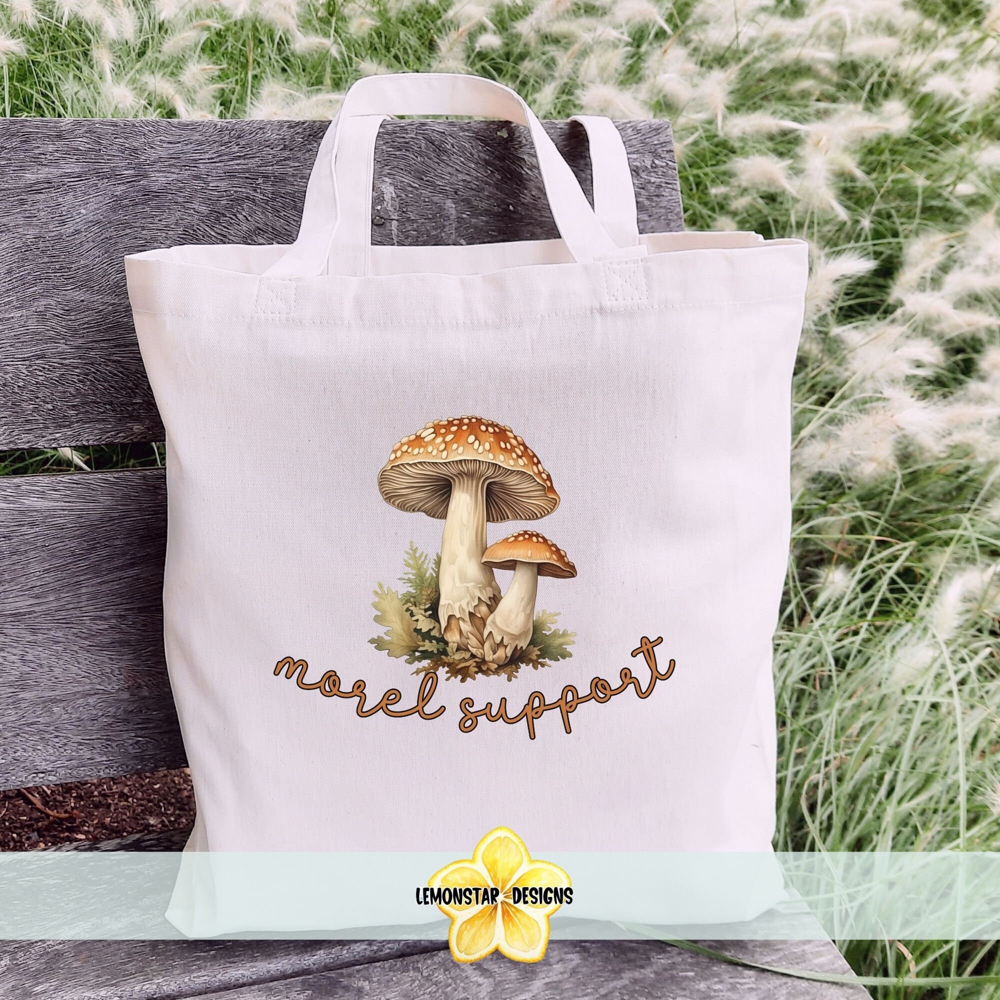 Cottagecore Morel Support Natural Tote Bag Tote Bag Gifts - Etsy