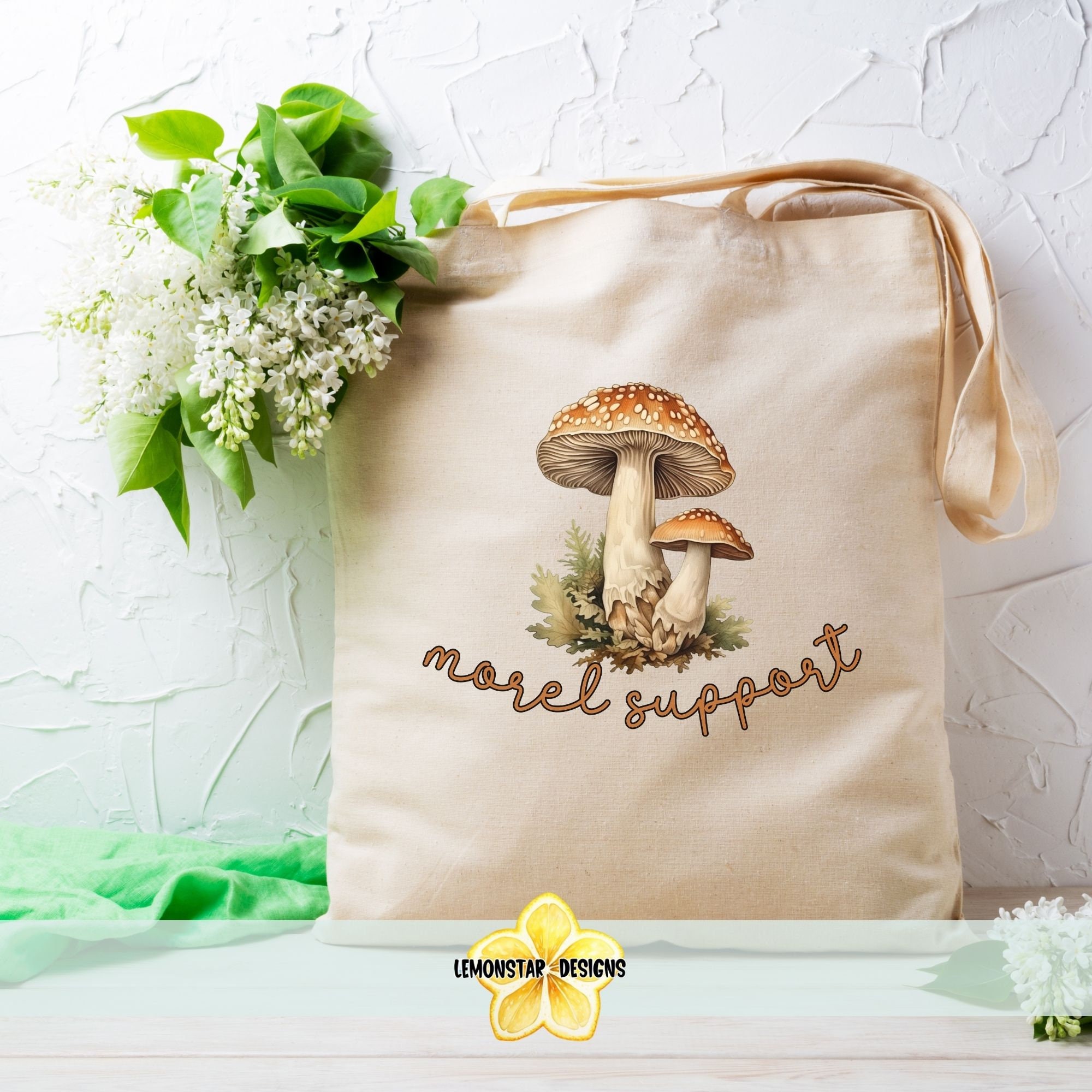 Cottagecore Morel Support Natural Tote Bag Tote Bag Gifts - Etsy