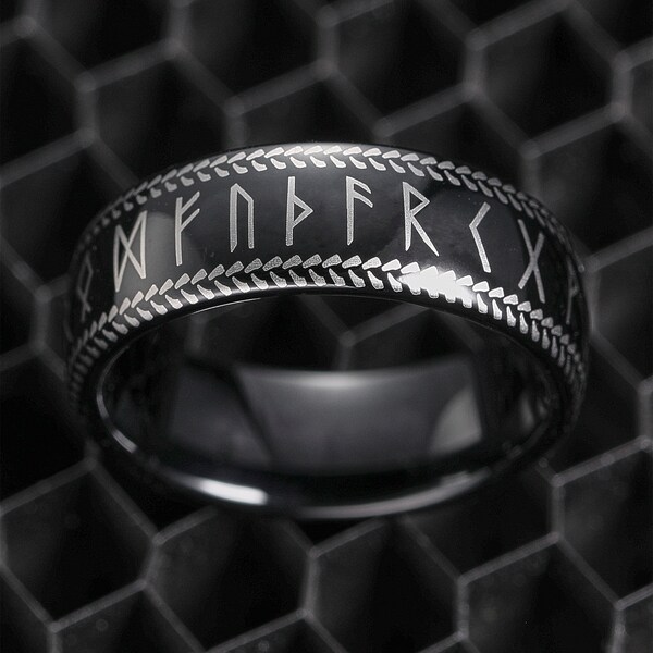 Rune Wedding Ring - Etsy