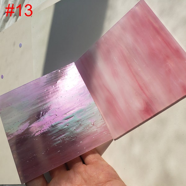 Stained Glass Sheets Pink Etsy