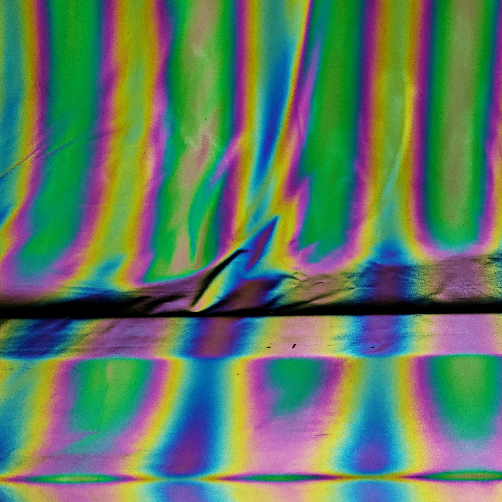 Rainbow Reflective Mushroom Fabric Stretch Reflective - Etsy