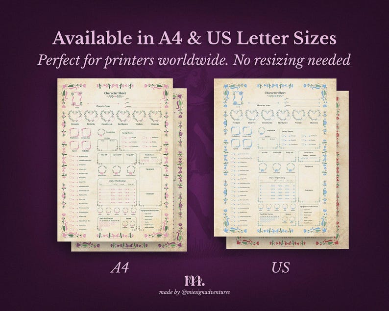 Dnd 5e Character Journal Bundle | Printable Rpg Sheets and Fantasy ...