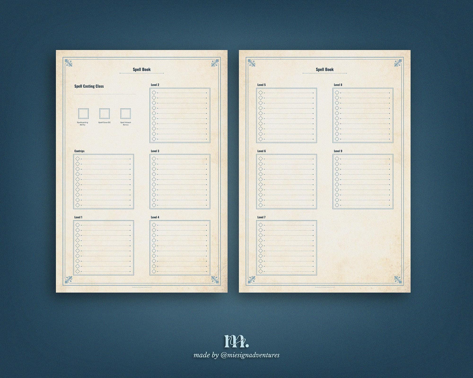 Dnd 5e Character Sheet Printable | Clarity Lucid Edition | Dungeons ...