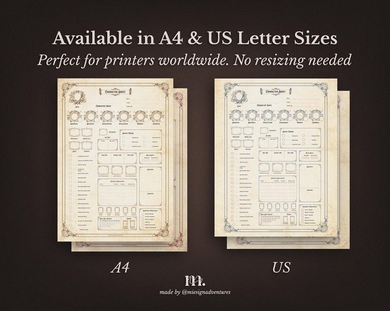 Dnd 5e Character Journal Bundle | Printable RPG Sheets Fantasy TTRPG PDF Eldareth Morvaryn ...