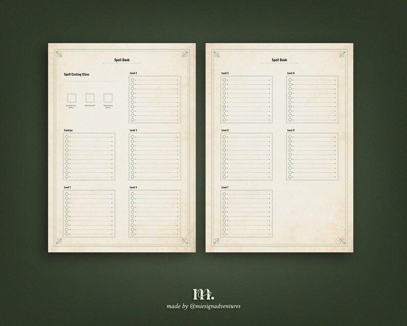 Dnd 5e Character Sheet Printable | Clarity Focus Edition | Dungeons ...