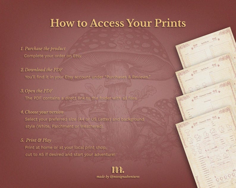 Autumn Dnd 5e Character Sheet Printable | Autumn Acres Harvest Glow ...