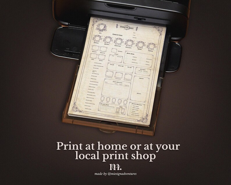 Dnd 5e Character Journal Bundle | Printable RPG Sheets Fantasy TTRPG ...