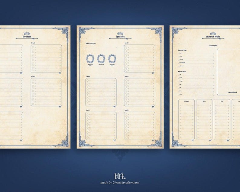 Dnd 5e Character Sheet Journal Printable | Icecrown Sovereign Edition ...