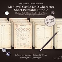 DND Character Sheets for Npc's - Printable / Canva Editable - Etsy