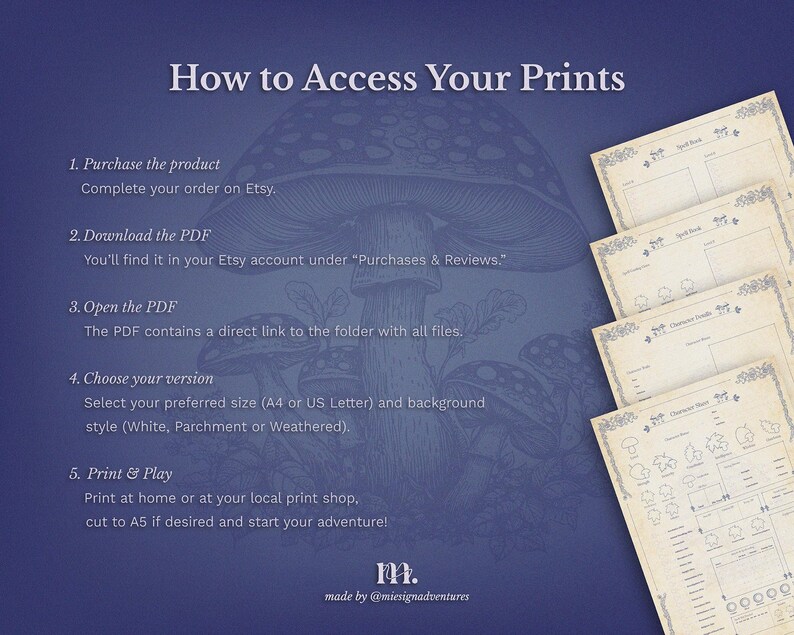 Dnd 5e Character Sheet Printable | Autumn Acres Twilight Fog Edition ...