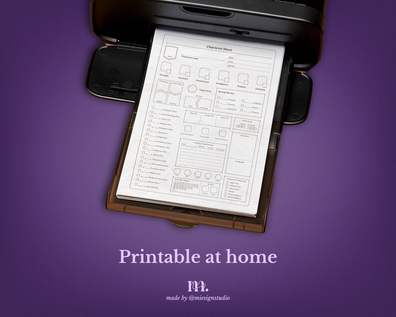 Printable Dnd 5e Character Journal | 13 Page RPG Campaign Journal ...