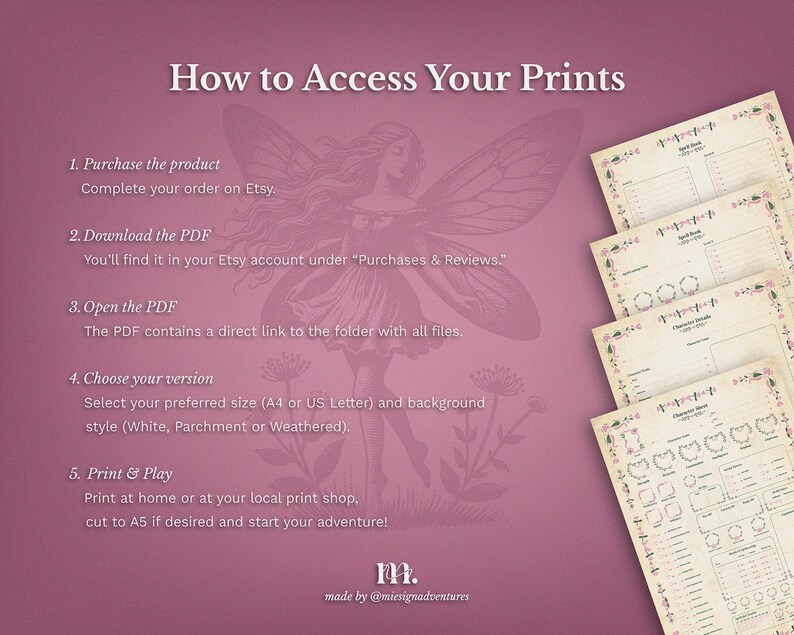 Dnd 5e Character Sheet Printable | Sugar Plum Fairy Rose Ballet Edition ...