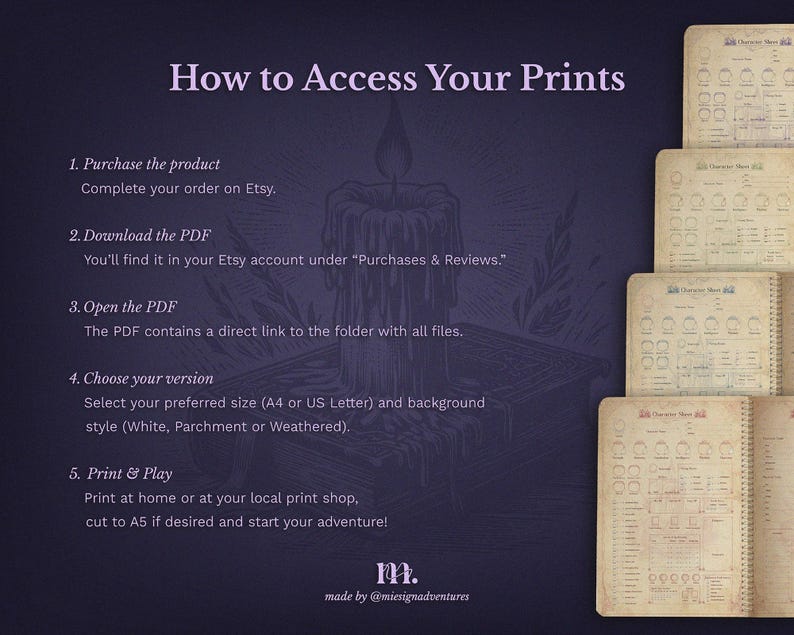 Dnd 5e Character Sheet Journal Bundle Printables | RPG Campaign ...