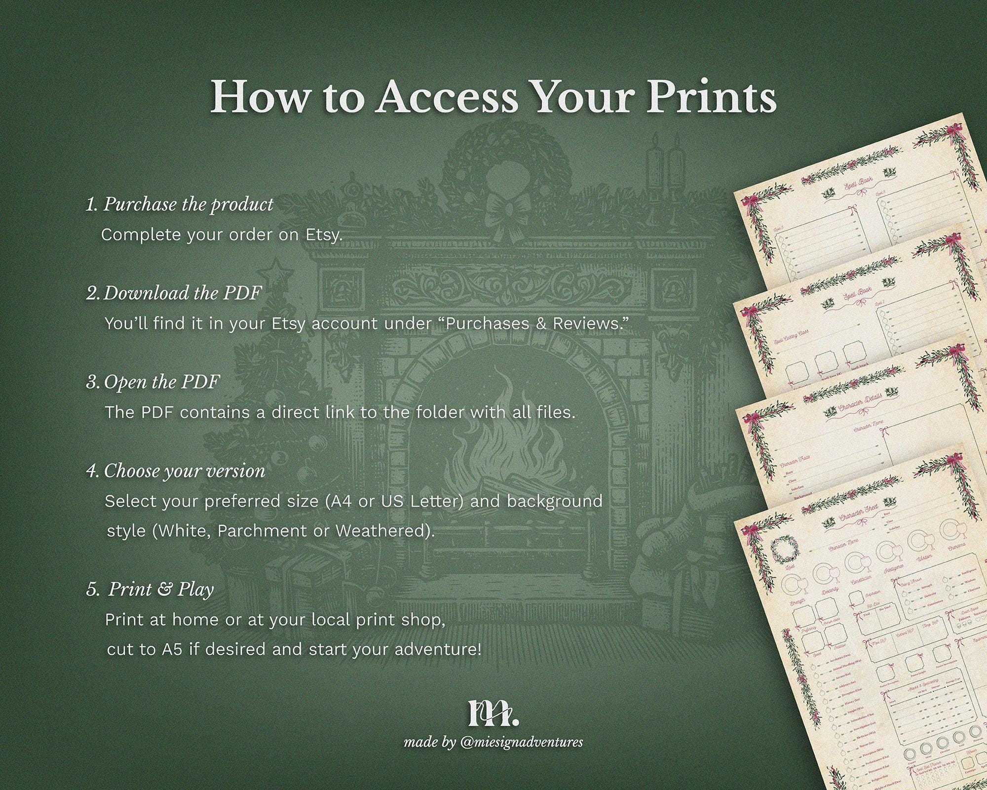 Dnd 5e Character Sheet Printable | Winter Feast Crimson Banquet Edition ...