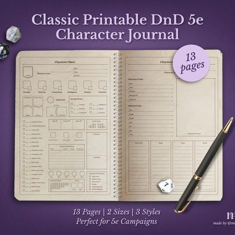 Dnd Notebook - Etsy