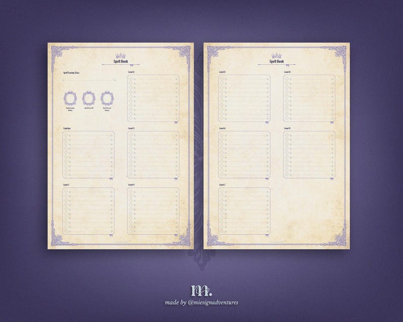 Dnd Character Sheets Printable Campaign | Icecrown Mirrorveil Edition ...