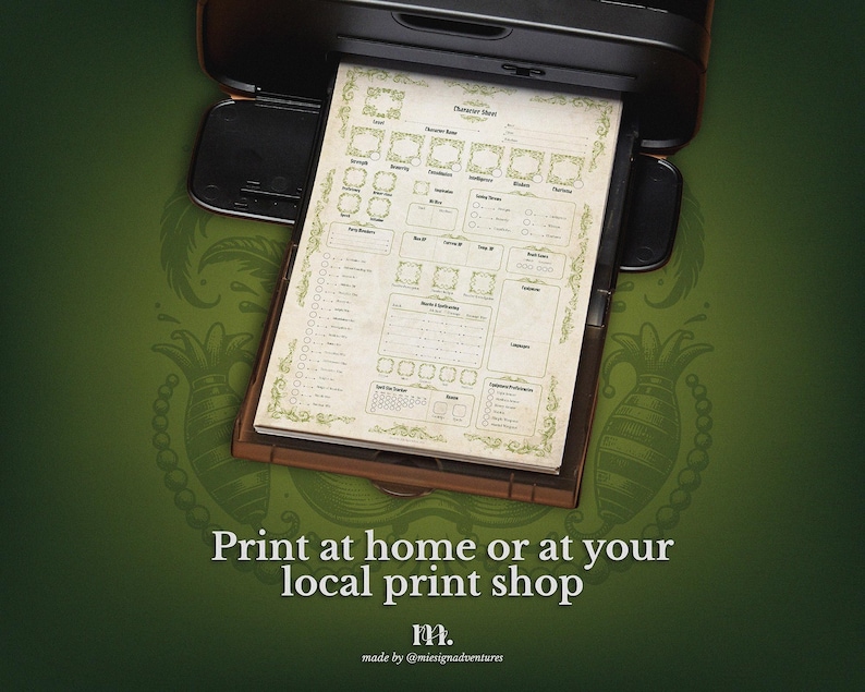 Dnd 5e Character Journal Printable | Masquerade Ball Reveler Edition | Dungeons & Dragons ...