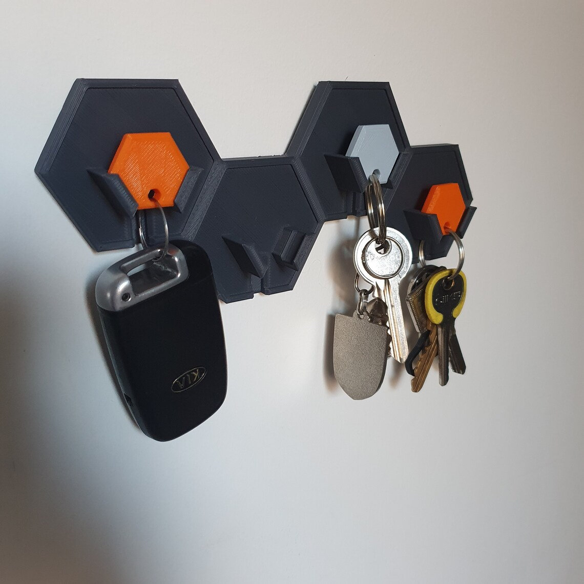 Custom Honeycomb Key Holder Key Rack Wall Mount Wall Mounted Key ...