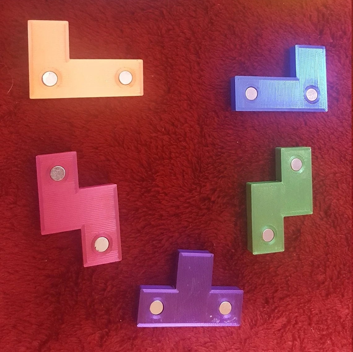 Tetris Magnet Set Refrigerator Magnets Gaming Magnets Classic Video ...