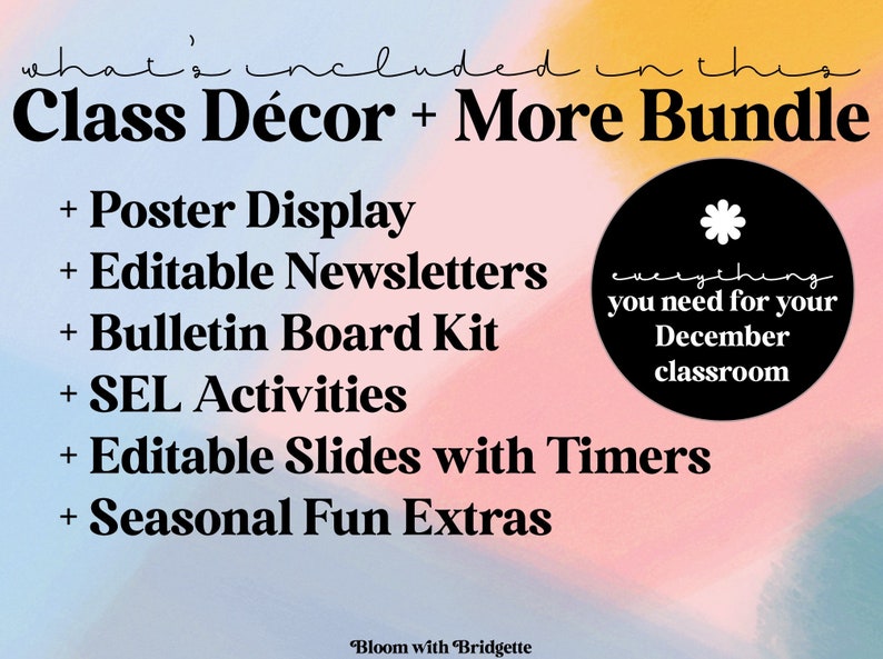 Retro Classroom Decor Bundle, Bulletin Boards, Seasonal Slide Templates ...