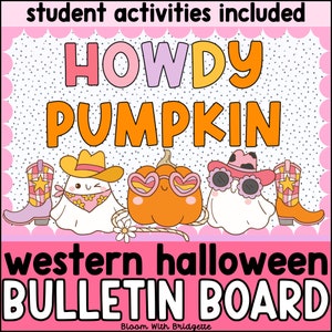 Western Halloween Bulletin Board, Classroom Decor, Western Bulletin ...