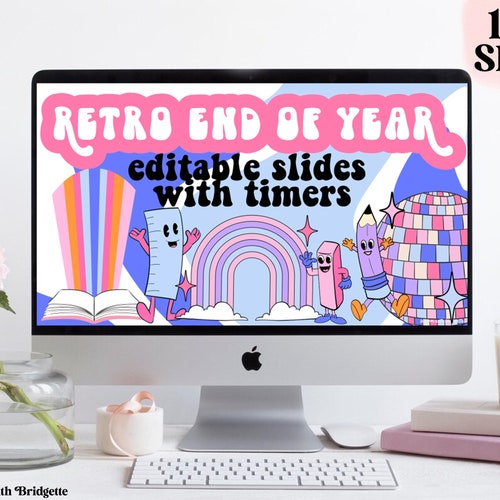 Retro End of Year Google Slides and Powerpoint Templates With - Etsy