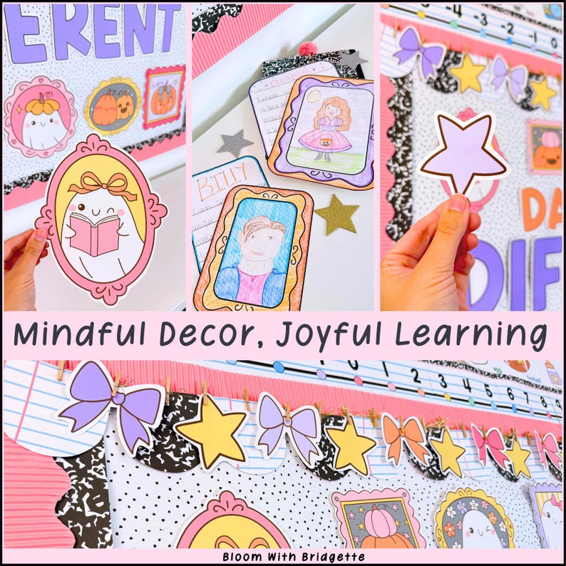 Halloween Bulletin Board, Composition Notebook, Bilingual Halloween ...