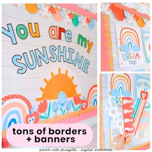 Sunshine Classroom Decor Mini Bundle, Back to School Decorations ...