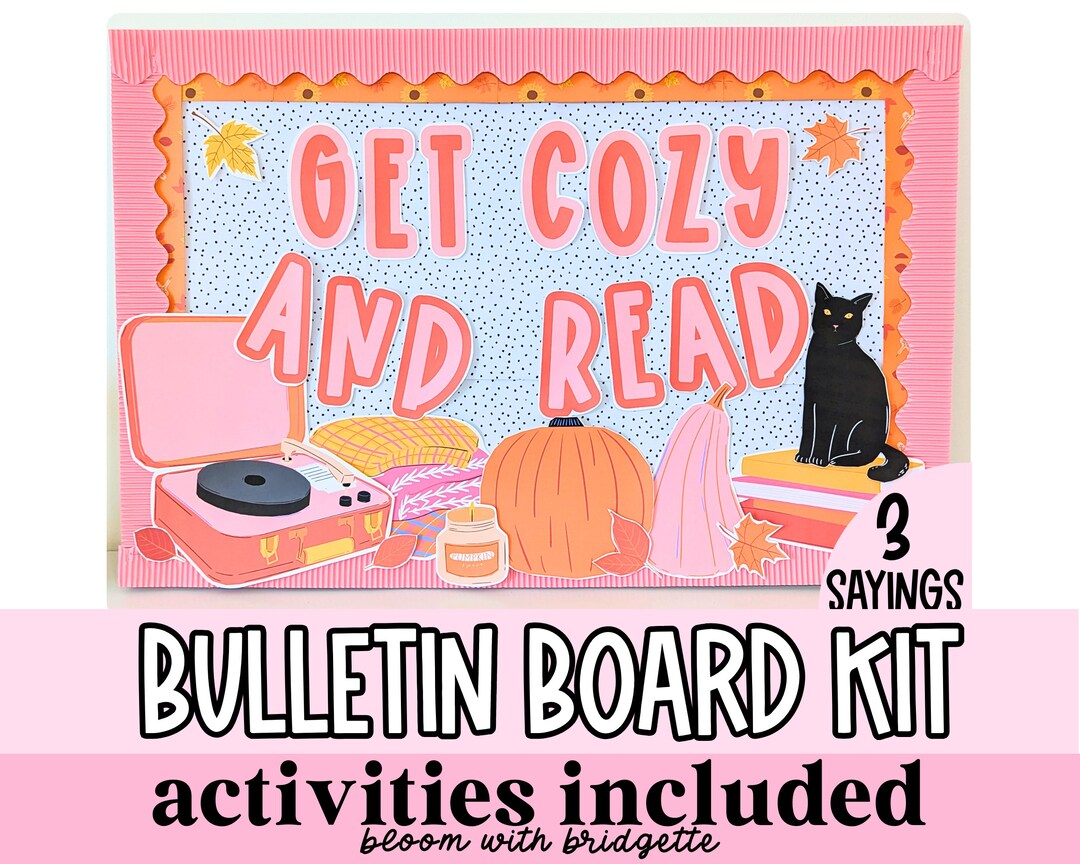 Autumn Bulletin Board Kit and Student Activity, Halloween Bulletin ...