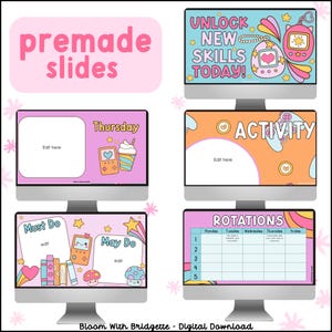 New Year Classroom Slides, Editable Slide Template, Daily Slides ...