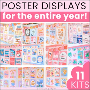 Seasonal Classroom Poster Bundle, Holiday Poster MEGA Bundle, Classroom ...