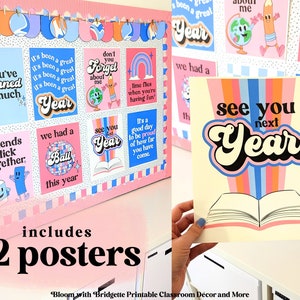 Retro End of Year Classroom Decor Bundle, Classroom Slides, Summer ...