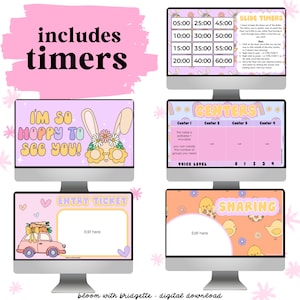 Easter Daily Google Slides and Powerpoint Templates With Timers, Spring ...