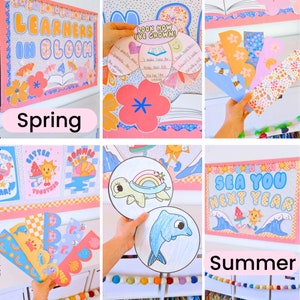 Seasonal Classroom Bulletin Board Bundle, Holiday Bulletin Board MEGA ...