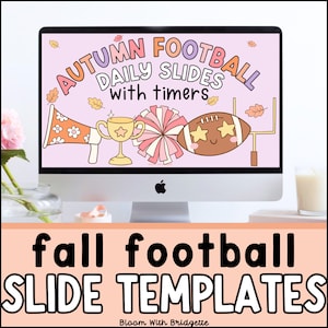Fall Football Classroom Slides, Editable Slide Template, Daily Slides ...