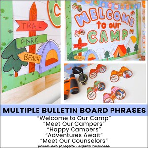 Camping Bulletin Board, Back to School Classroom Decor, Nature ...