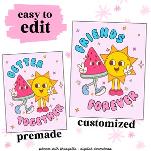 Retro Summer Classroom Posters, Editable Posters, June Bulletin Board ...