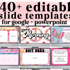 Retro Spring Classroom Decor Bundle, Classroom Slides, Spring ...