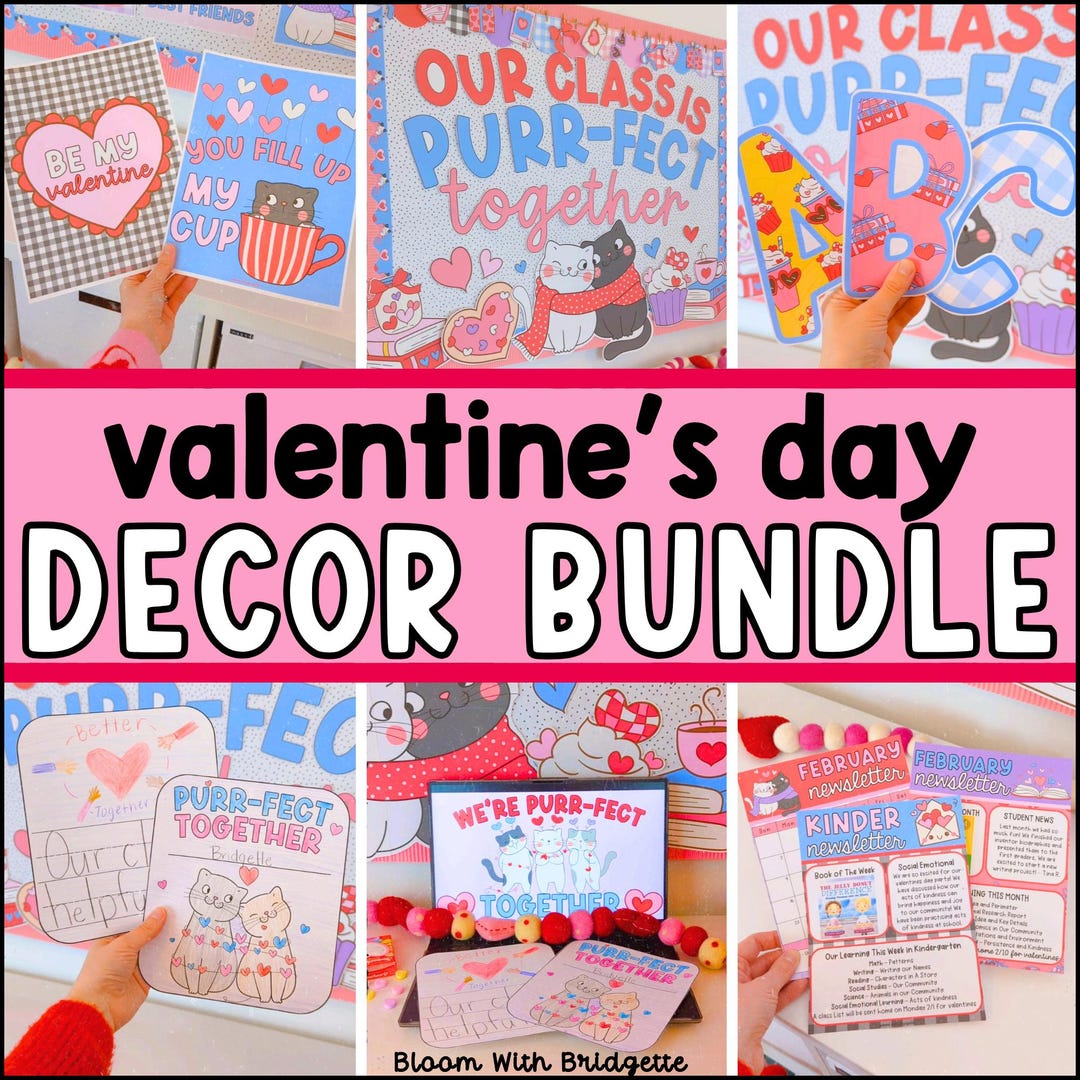 Valentine's Day Classroom Decor Bundle, Bulletin Board, Classroom ...