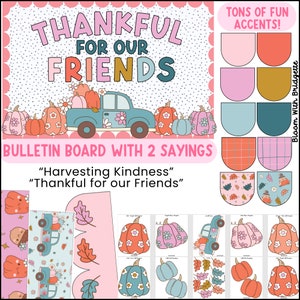 Thanksgiving Classroom Decor Bundle, Bulletin Board, Classroom Slides ...