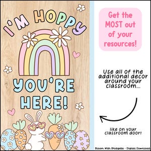 Easter Bulletin Board, April Classroom Decor, Spring Decorations ...