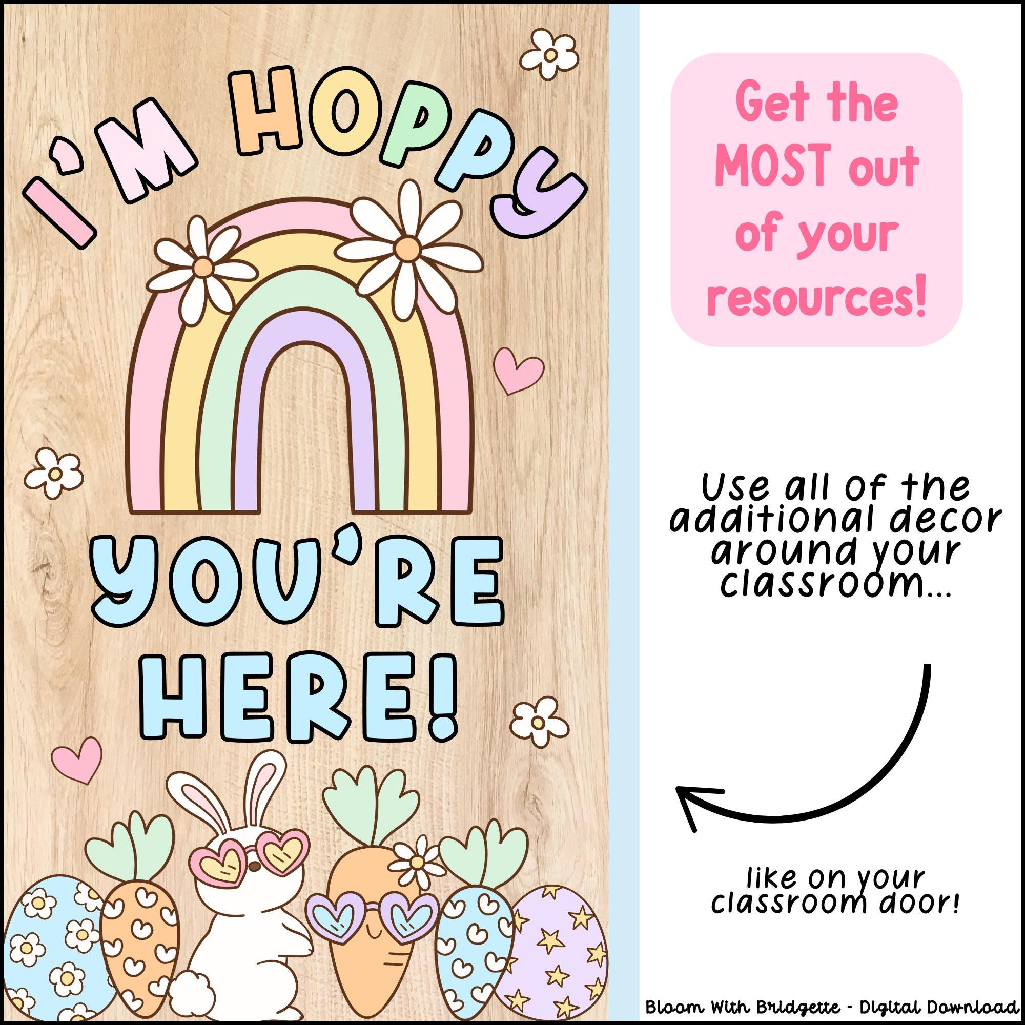 Easter Bulletin Board, April Classroom Decor, Spring Decorations ...