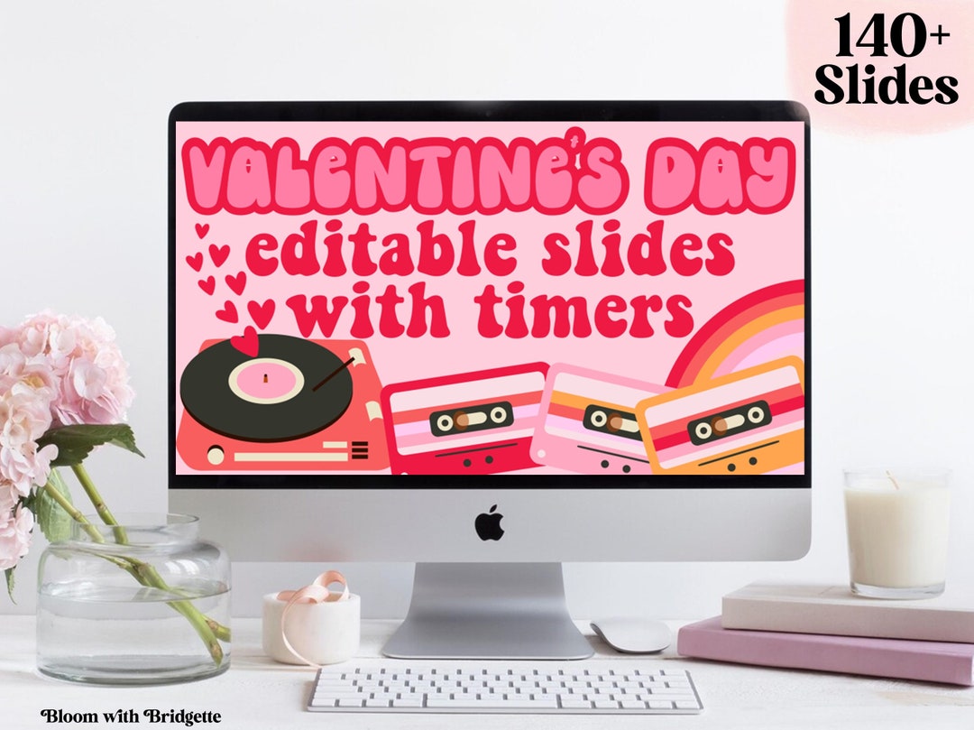 Retro Valentine's Day Slide Templates, Kindness Classroom Decor ...