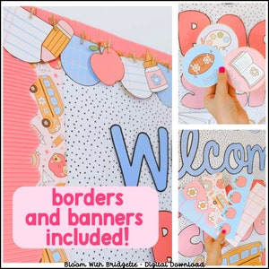 Welcome Back to School Bulletin Board, Spanish Decor, Pastel Classroom ...