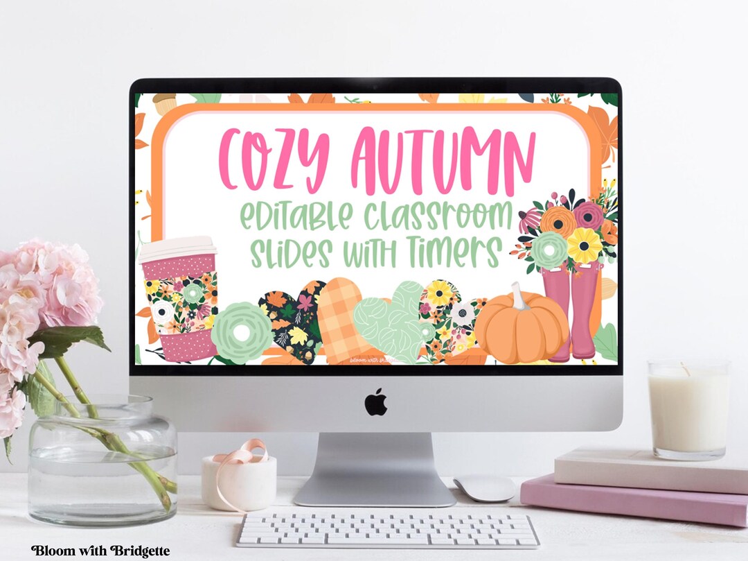 Cozy Fall Slide Templates, Powerpoint and Google Slides ™, Classroom ...