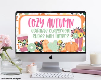 Fall Boho Retro Google Slides Templates - Etsy