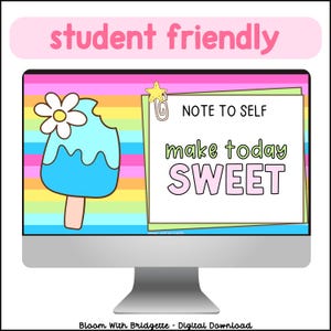 Summer Classroom Slides, Editable Slide Template, Daily Slides, Agenda ...